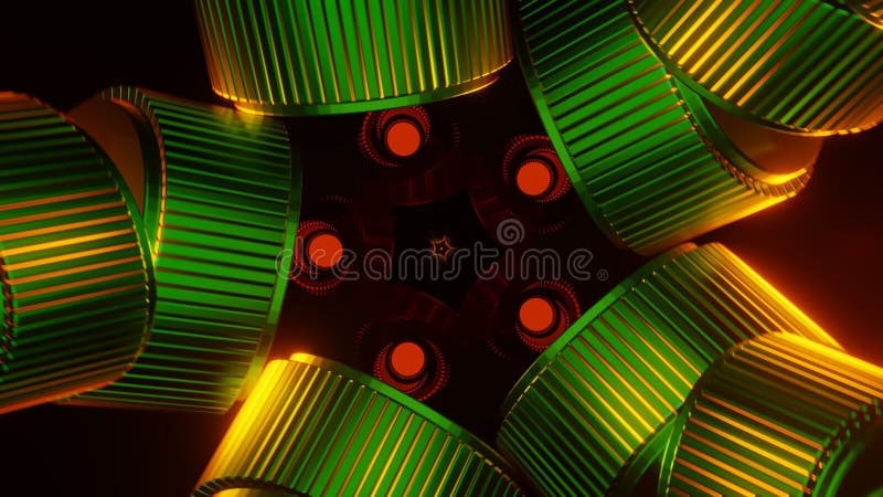 Neon Beams Pulse in a Mesmerizing Disco VJ Loop Display. Stock Footage ...