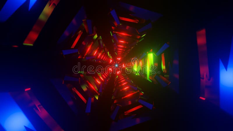 Neon Strobe Lights Pulse on the Dynamic Backdrop. Stock Footage - Video ...