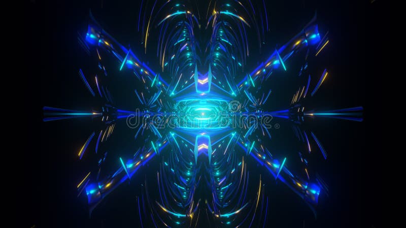 Sci-fi Colorful Trippy Pattern Animation with Sacred Geometry Light ...
