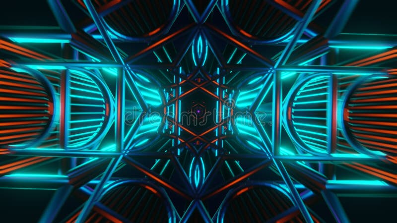 Strobe Lights Dance Rhythmically in a Neon VJ Loop Backdrop. Stock ...