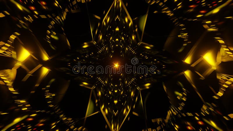 Trippy and Colorful Patterns Blend with Sacred Geometry. Stock Footage ...