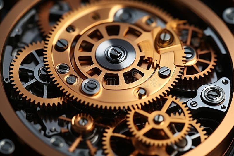 3d Graphics Style of Mechanical Gears in Motion, Engineering ...