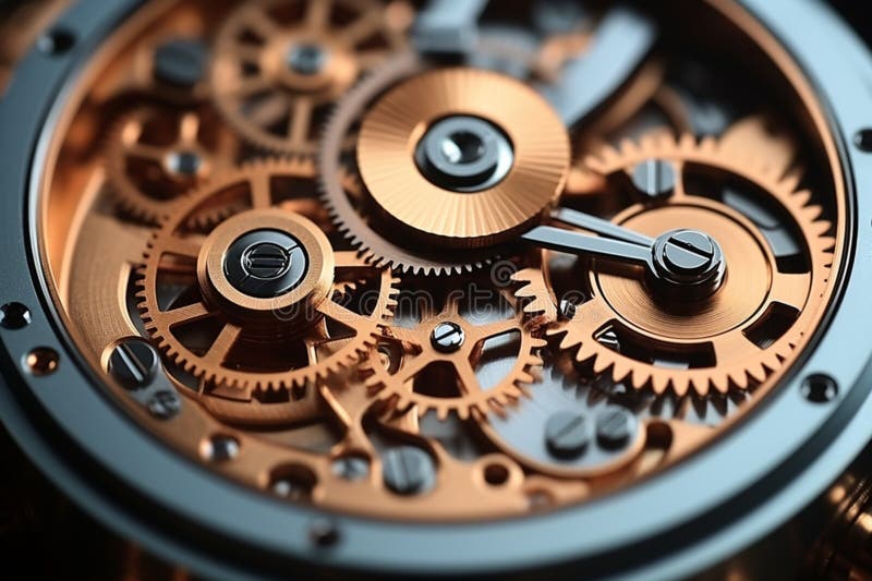 3d Graphics Style of Mechanical Gears in Motion, Engineering ...