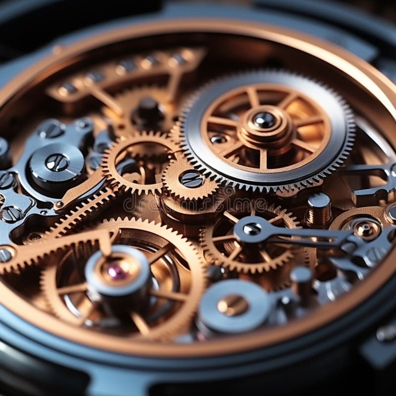 3d Graphics Style of Mechanical Gears in Motion, Engineering ...