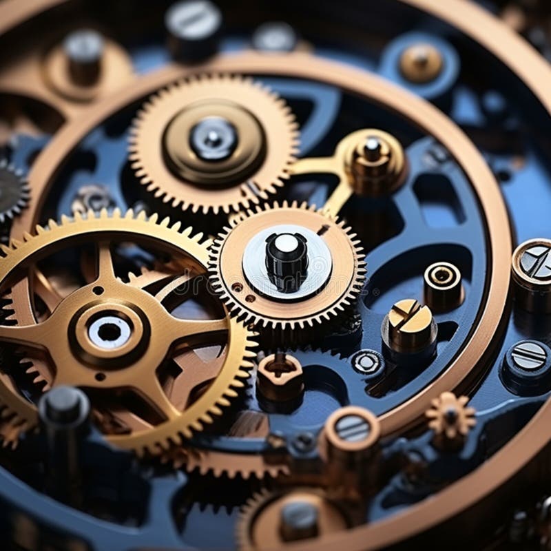 3d Graphics Style of Mechanical Gears in Motion, Engineering ...