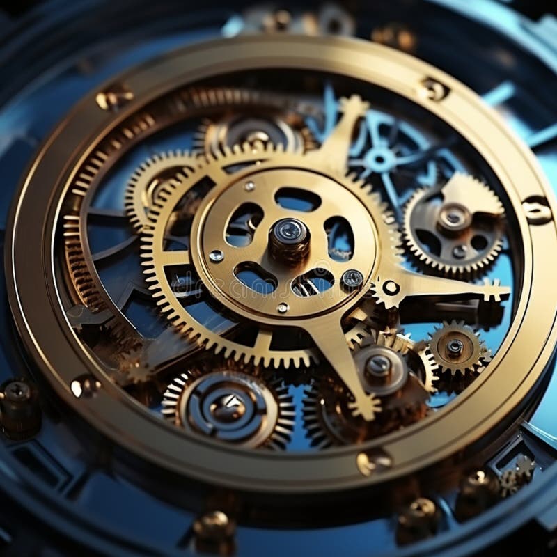 3d Graphics Style of Mechanical Gears in Motion, Engineering ...