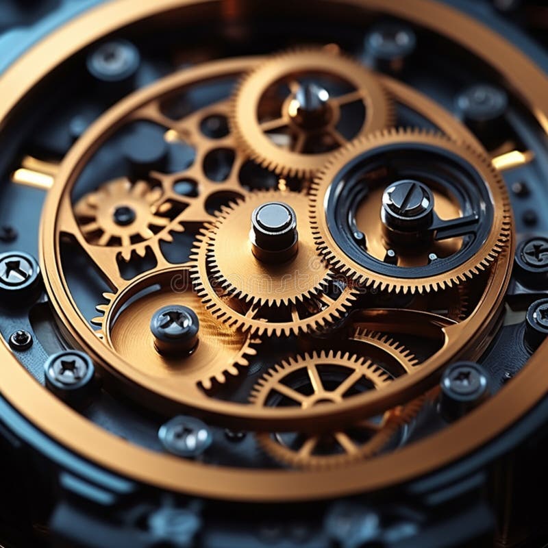 3d Graphics Style of Mechanical Gears in Motion, Engineering ...