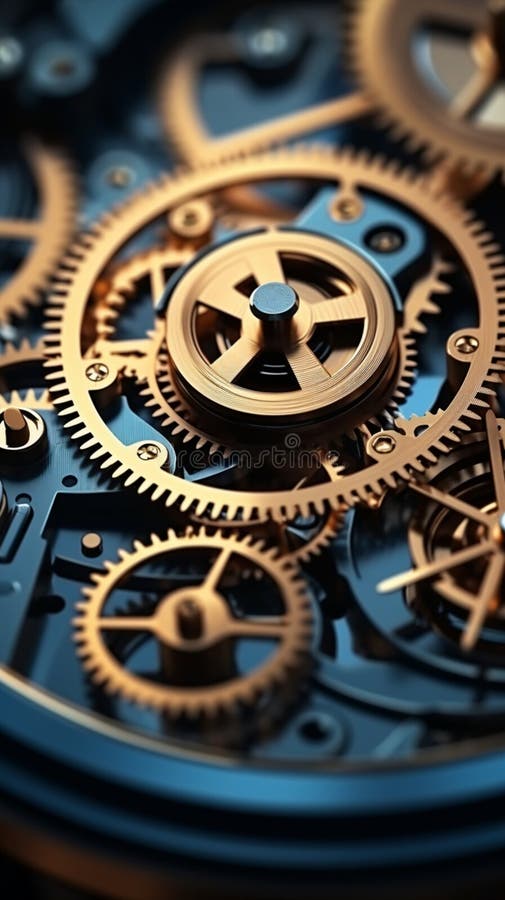 3d Graphics Style of Mechanical Gears in Motion, Engineering ...