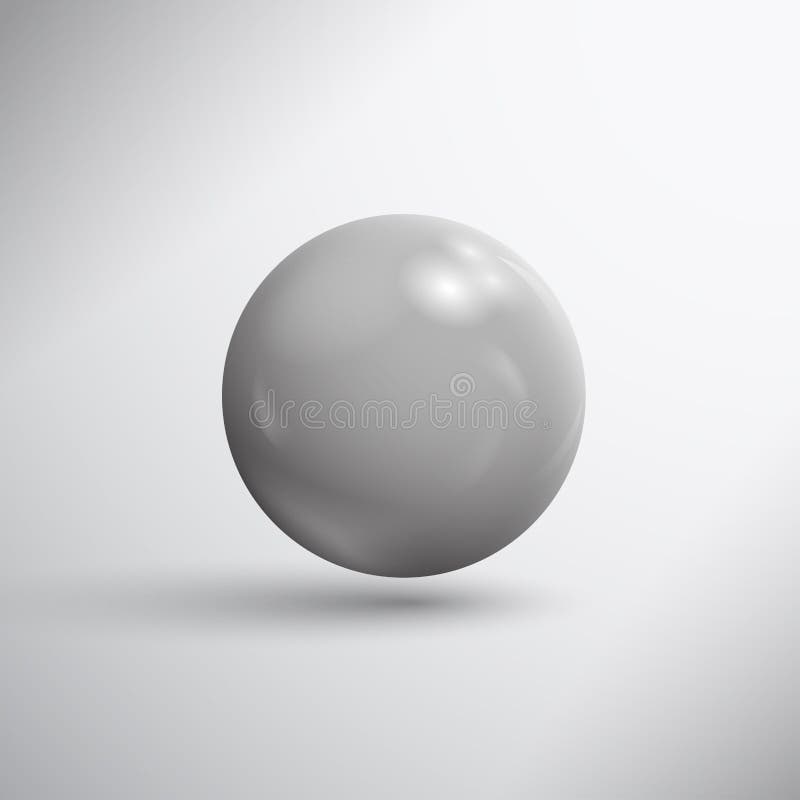 3d gray ball stock vector. Illustration of globe, clear - 117706793