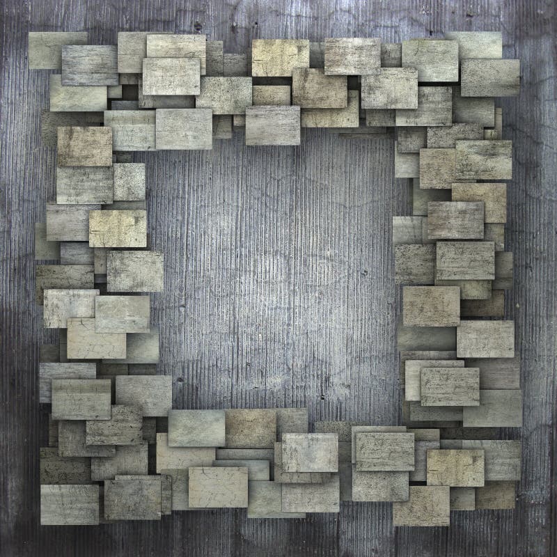 3d Gray Square Tile Grunge Pattern on Gray Grungy Wall Stock ...