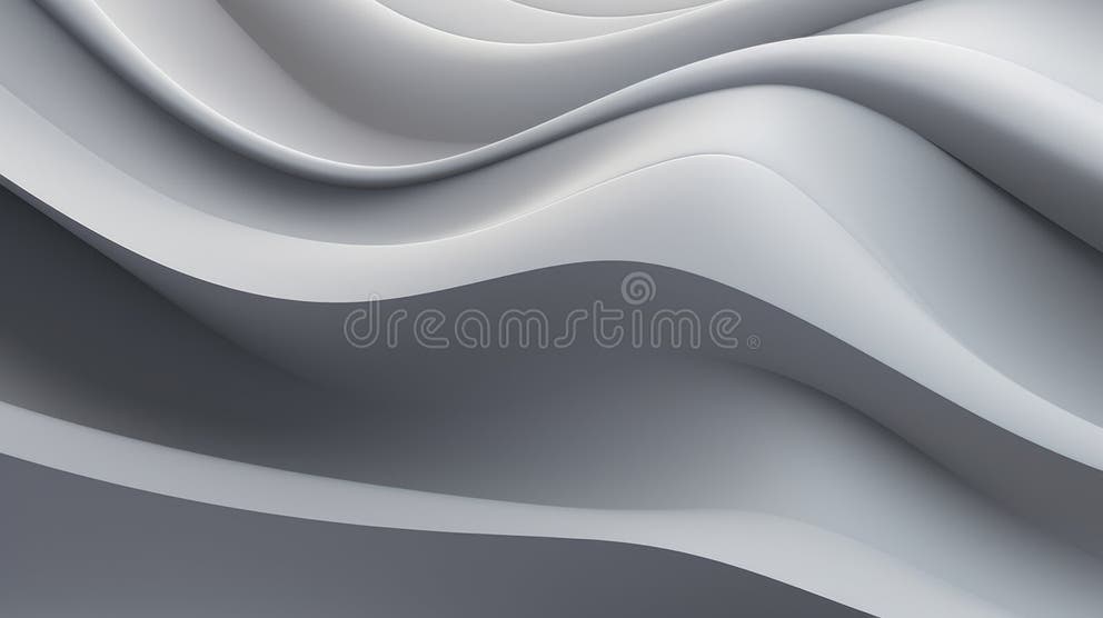 3D Gray Wavy Background stock illustration. Illustration of gradient ...