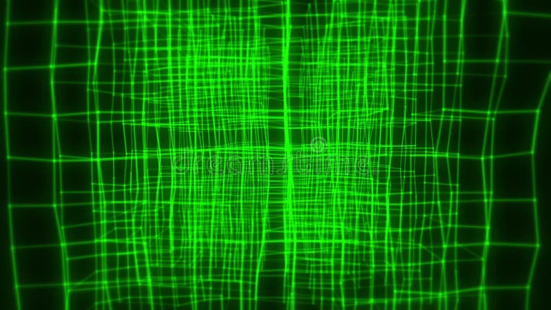 3d Green Abstract Cube Animation Vj Loop Motion Intro Background Stock