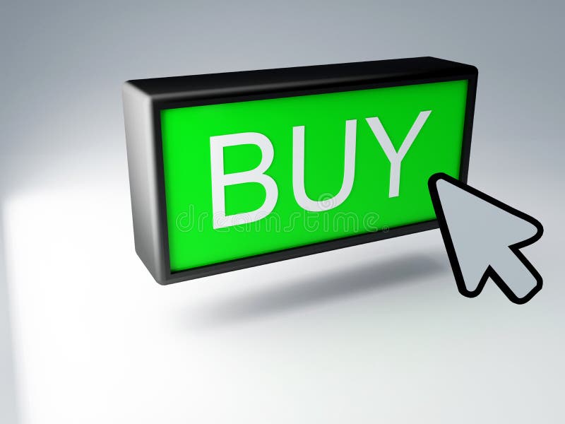 3d green buy button stock illustration. Illustration of handle - 37179266