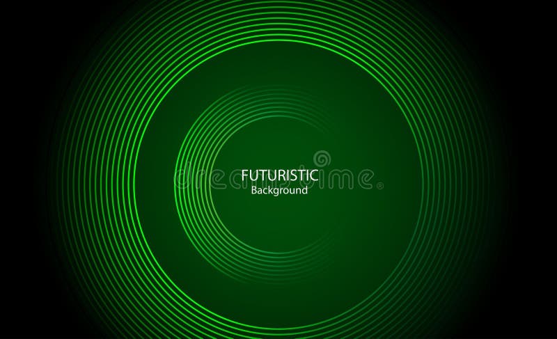 3D Green Techno Abstract Background Overlap Layer on Dark Space with ...