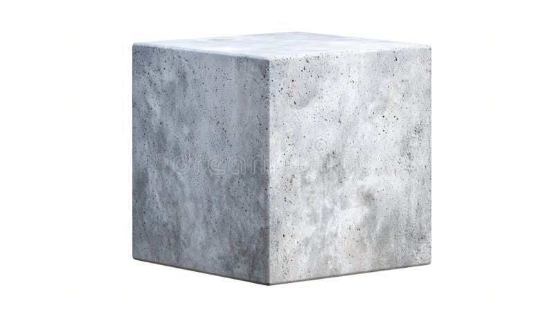 3d Grey Concrete Cube Rotating on Transparent Background, Perfect for ...