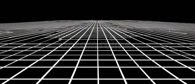 A 3D Grid Depicted in Perspective with Black Lines, Complemented by an ...