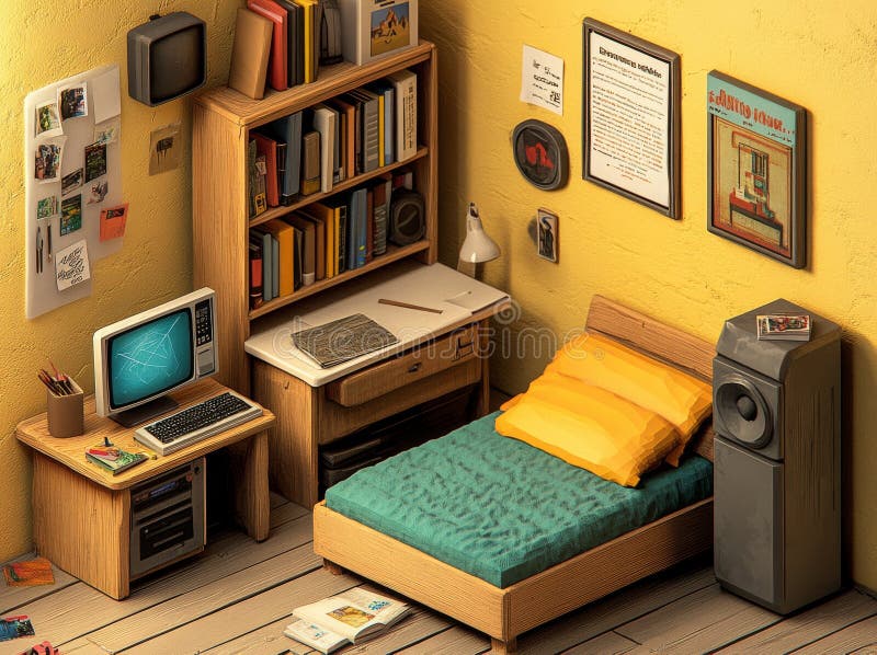 A 3D Grid for Design Featuring a Wireframe Perspective View of an L ...