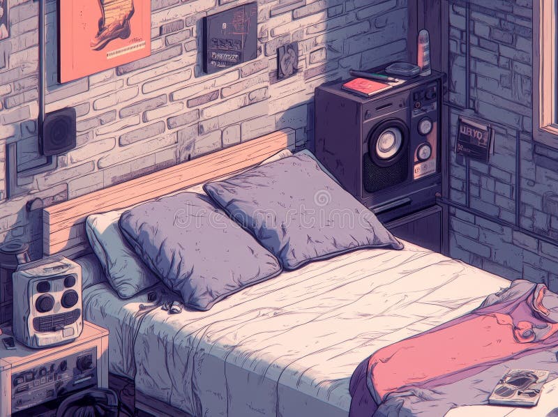 In a 3D Grid Design, a Wireframe Perspective View of an L-shaped ...