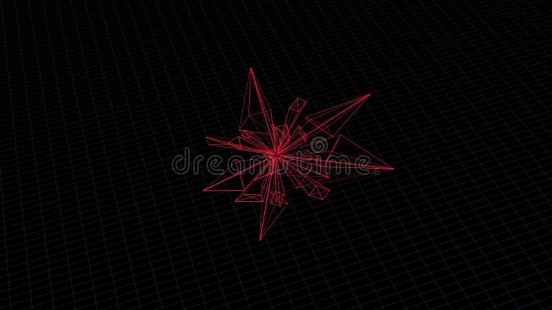 3D Grid Figures Different Shape Animated 3D Rendering Stock Footage ...