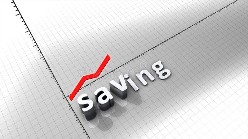 Growing Saving Chart Graphic Animation. Stock Footage - Video of ...