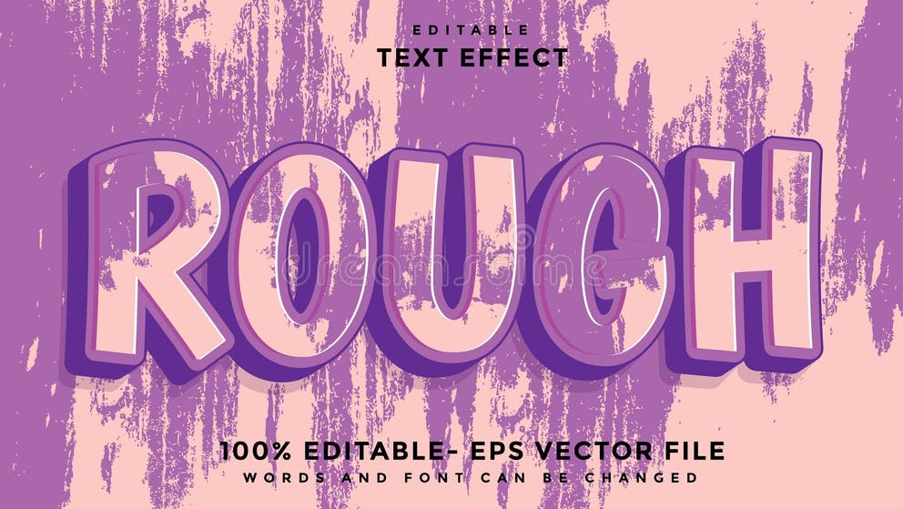 3d Grunge Word Rough Editable Text Effect Design, Effect Saved in ...