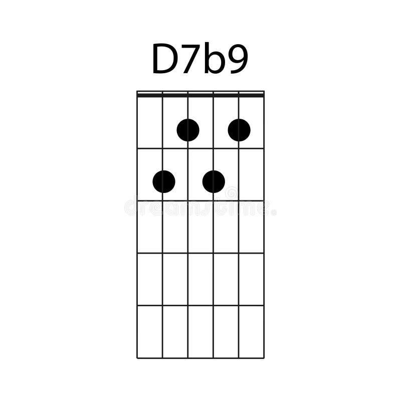D9 Guitar Chord Icon Vector Stock Illustration - Illustration of ...