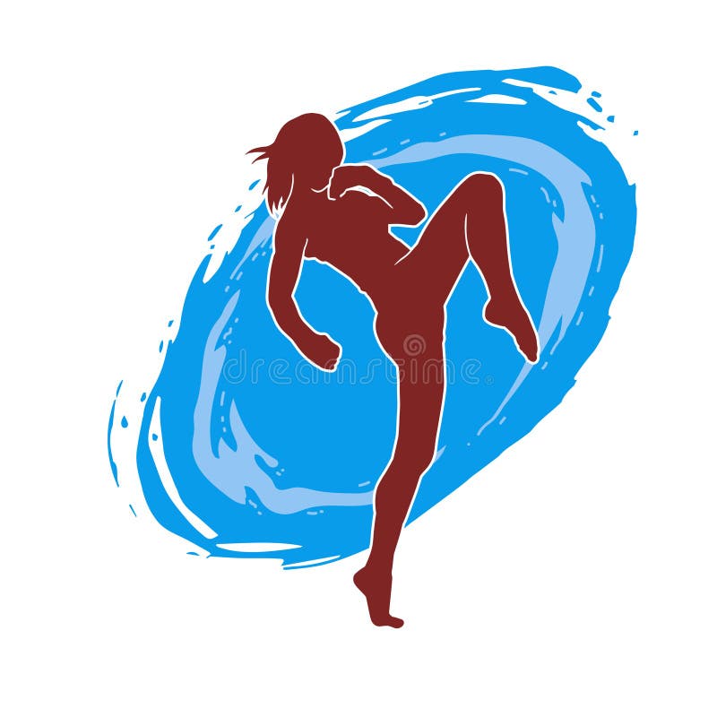 Female Kickboxer Stock Illustrations 143 Female Kickboxer Stock