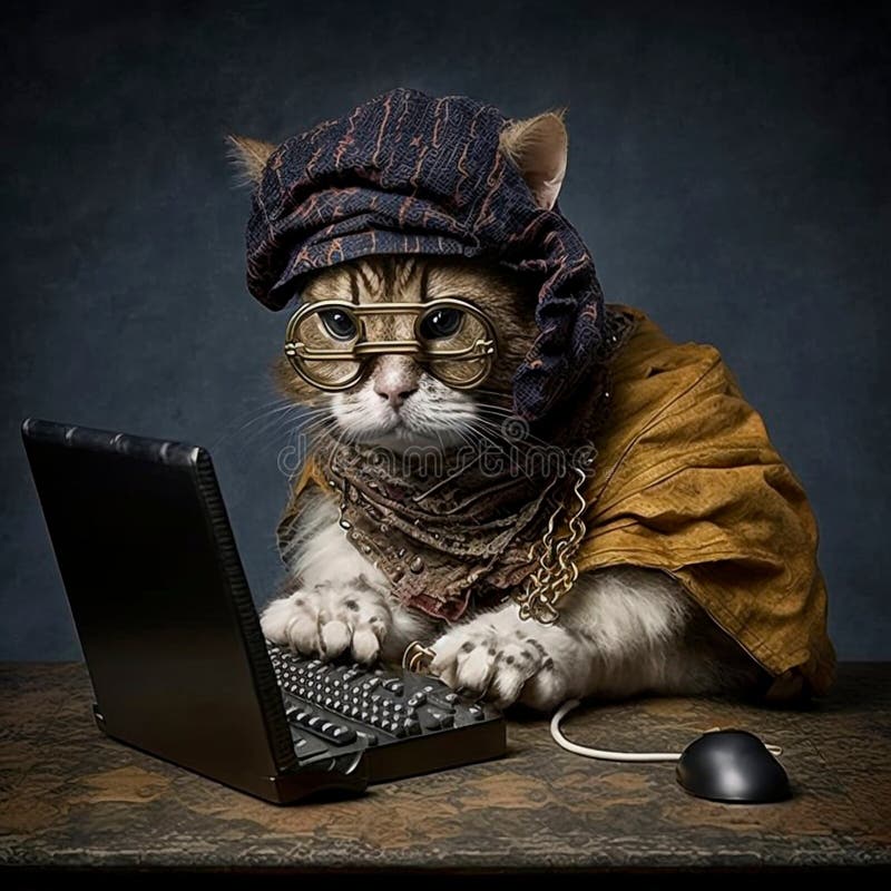 Hacker Cat Stock Illustrations – 297 Hacker Cat Stock Illustrations ...