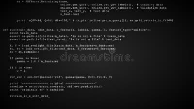 3D Hacking Code Data Flow Stream on Black. Screen with Typing Coding Symbols Editorial Stock ...