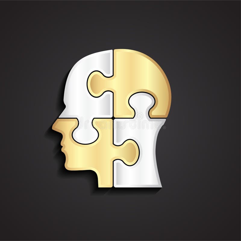 Modern Head Puzzle Logo Stock Illustrations – 313 Modern Head Puzzle ...