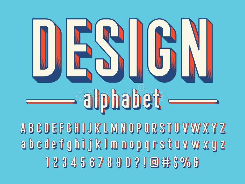 Halftone font stock vector. Illustration of styled, typographic - 141823139