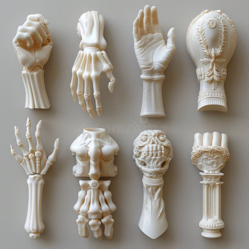 3D Hand Holding Things Set: Collection of Various Objects in Virtu ...