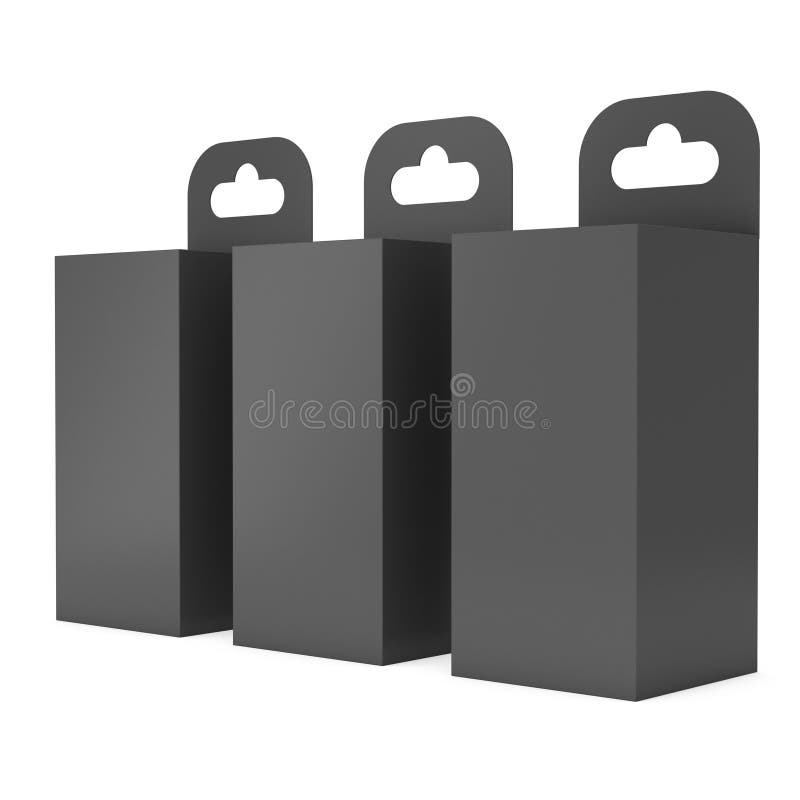 3d Hanging box group stock illustration. Illustration of gray - 77893634