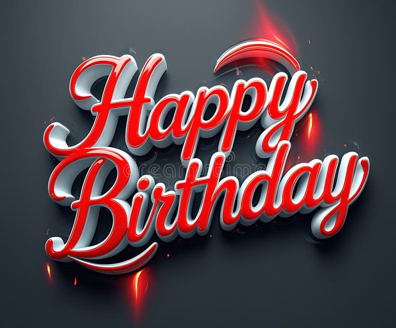 Birthday Fire Text Effect Stock Illustrations – 356 Birthday Fire Text ...