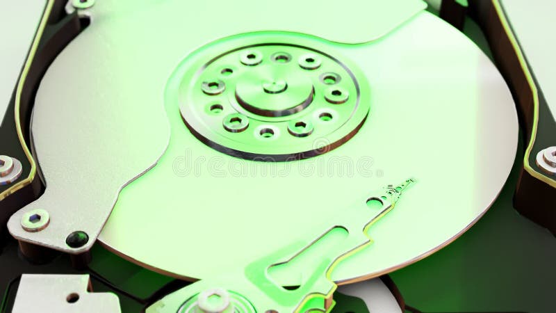 3D Hard Disk Workflow Spinning Disk Stock Video - Video of electrical ...