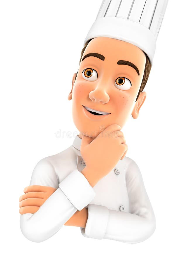 Head Chef Man is Tasting His Cuisine Stock Vector - Illustration of ...