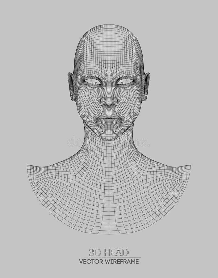 3d Head Wireframe Vector. Drawing of Wireframe Head 3d Model. Vector ... 3d Head Wireframe Vector. Drawing of Wireframe Head 3d Model. Vector ...