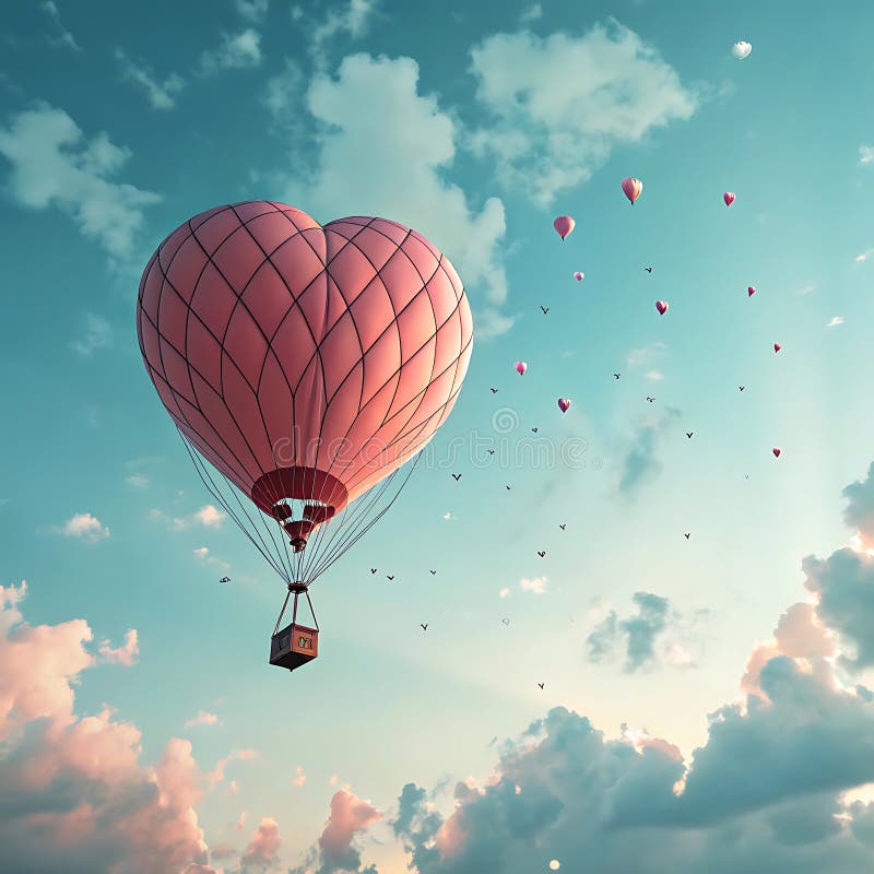 3D Heart Shape Object Centered on Clean Background Minimal Love Symbol ...