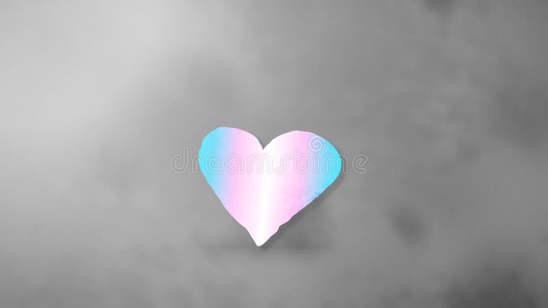 2D Heart with Trans Pride Flag Stock Image - Image of trans, love ...