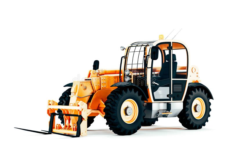 3d Heavy Construction Vehicle Truck Stock Illustration - Illustration ...