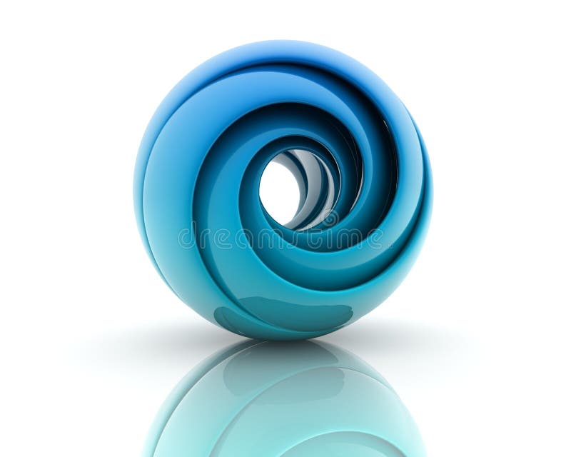 3D helix shape stock illustration. Illustration of computer - 45811368