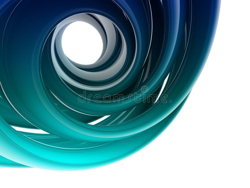 3D helix shape stock illustration. Illustration of ceramics - 45811305