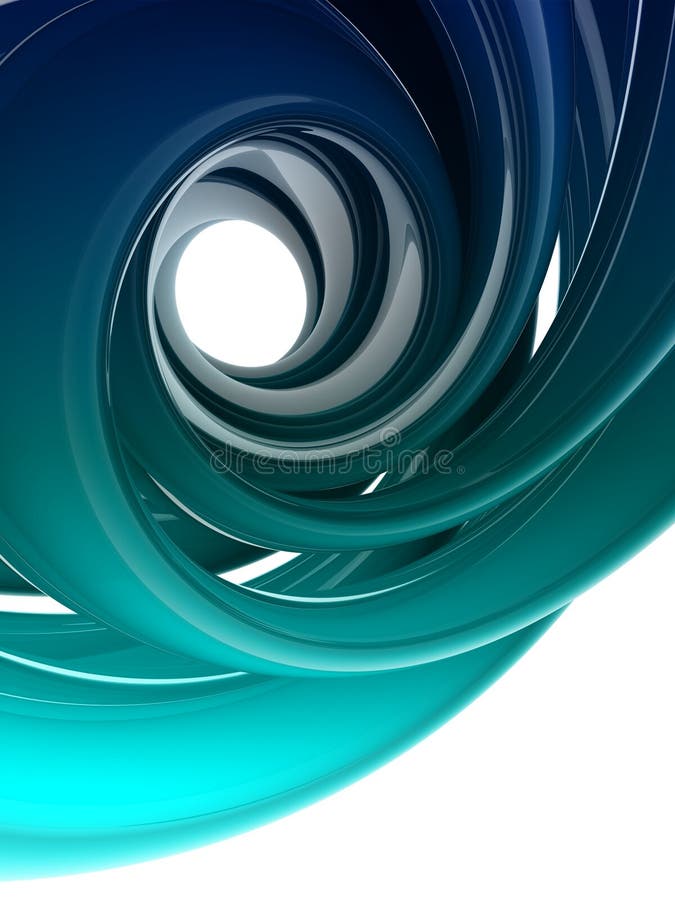 3D helix shape stock illustration. Illustration of metal - 45811311