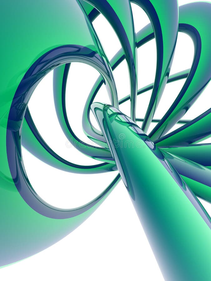 3D helix shape stock illustration. Illustration of digital - 46005727