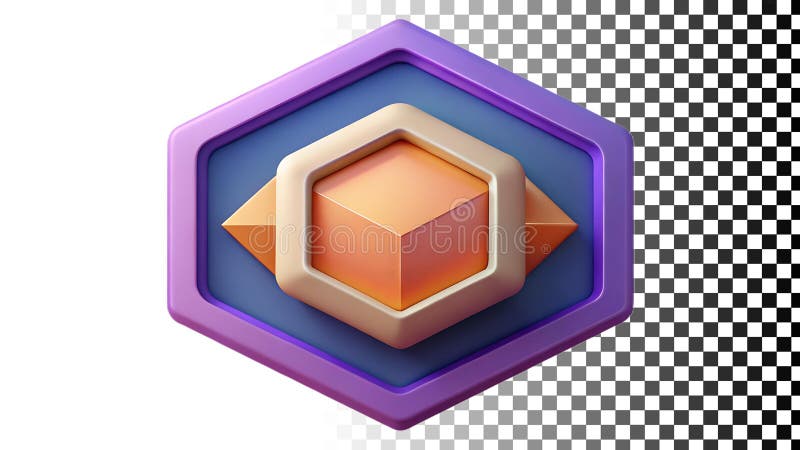 3D Hexagon Box, Geometric Shape, Modern Design, Packaging Container Png ...