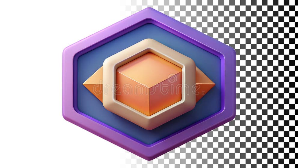 3D Hexagon Box, Geometric Shape, Modern Design, Packaging Container Png ...