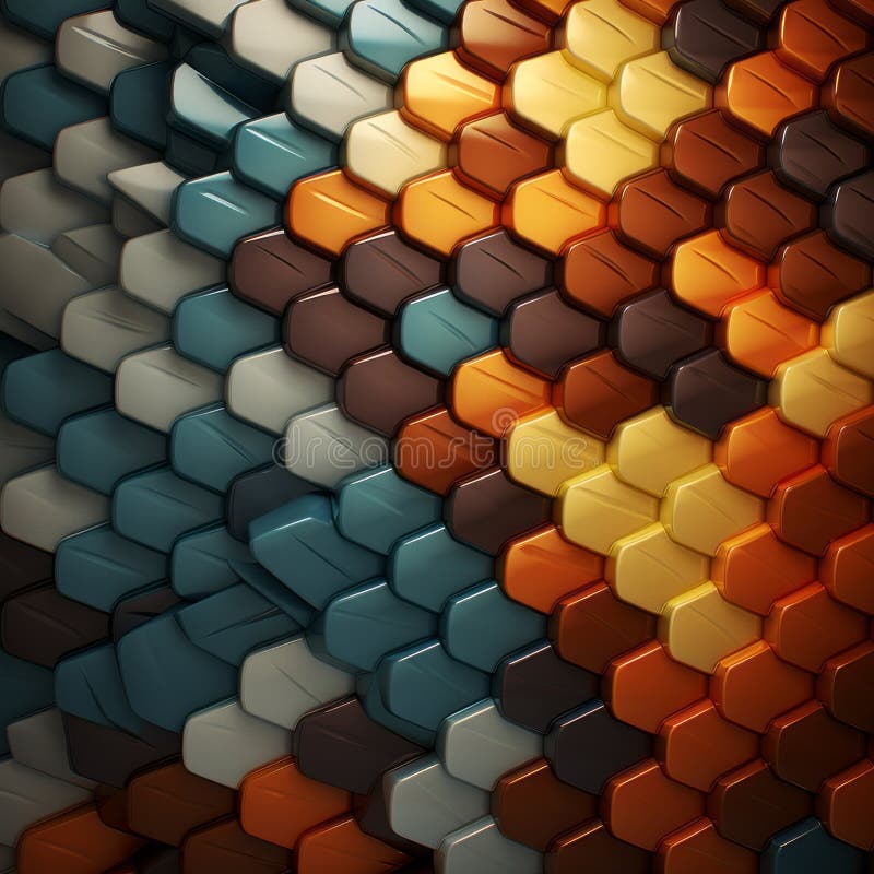 3d Hexagonal Backgrounds: Textured and Layered Abstract Forms Stock ...