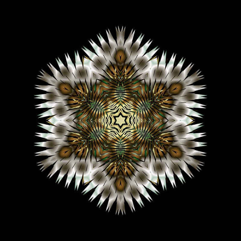 3d Hexagonal Fractal Graphic Stock Illustration - Illustration of line ...