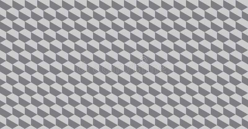 3D Hexagonal Shape Boxes Seamless Pattern. Vector Isometric ...