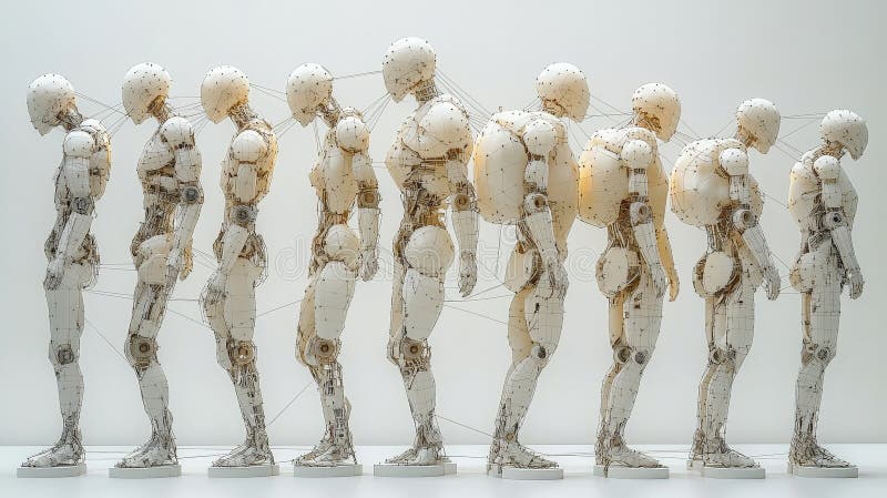 3D Hierarchical Organization Chart with Human and Robot Members ...